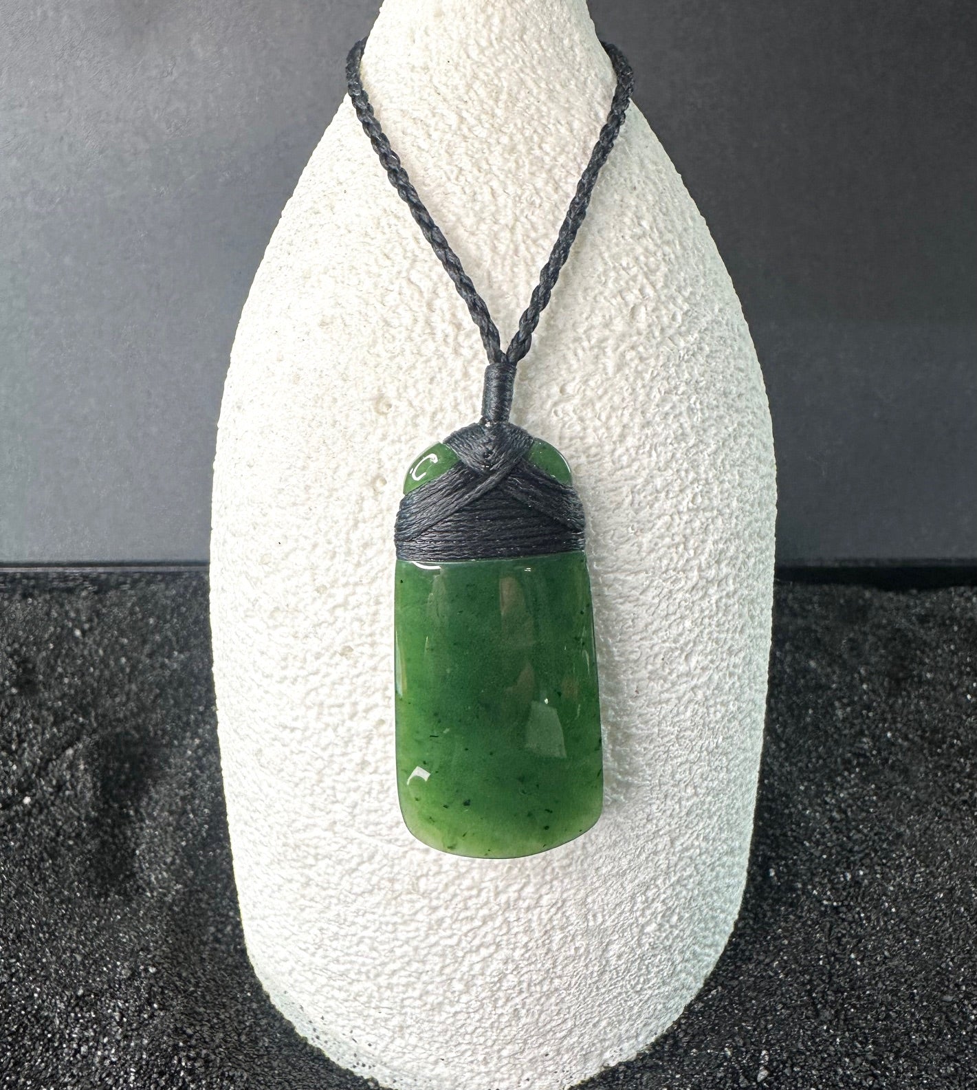 Canadian Nephrite Jade Maori Inspired Toki Pendant High Polish Authentic Jade Jade Mine Canada