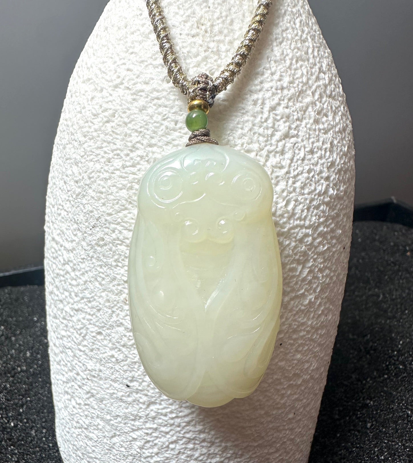 White Jade Cicada Pendant, 49mm – Jade Mine Canada
