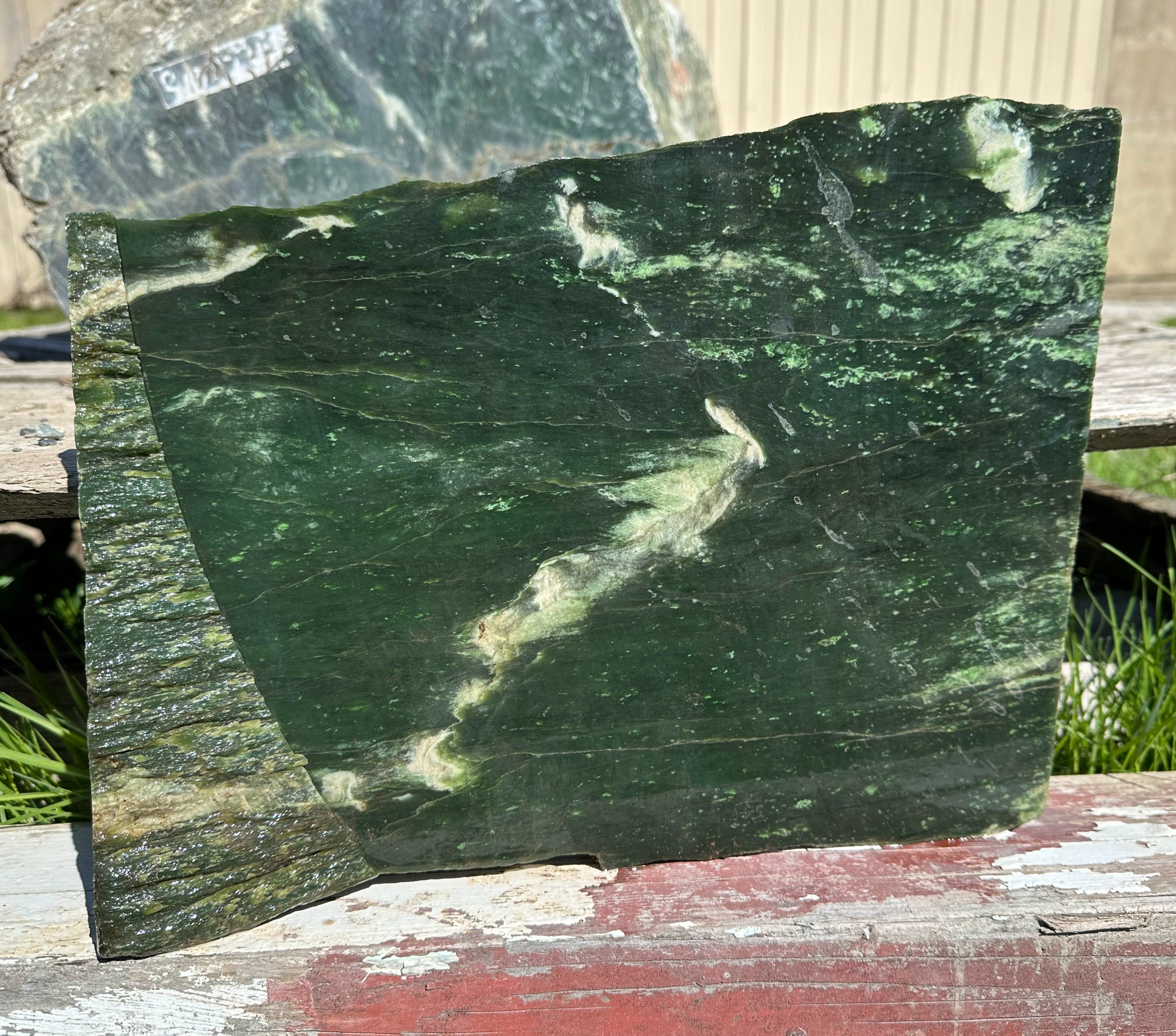 Canadian Jade Slab, 9lb 8oz – Jade Mine Canada