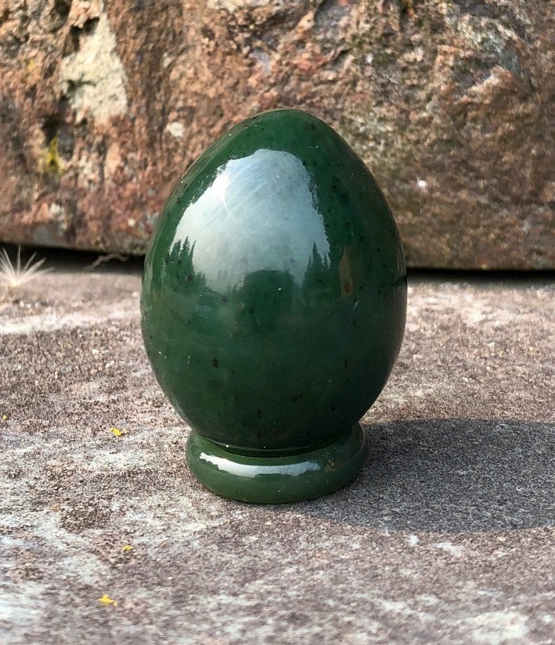 Natural Canadian Nephrite Jade Eggs, Multiple Sizes, Authentic Jade ...